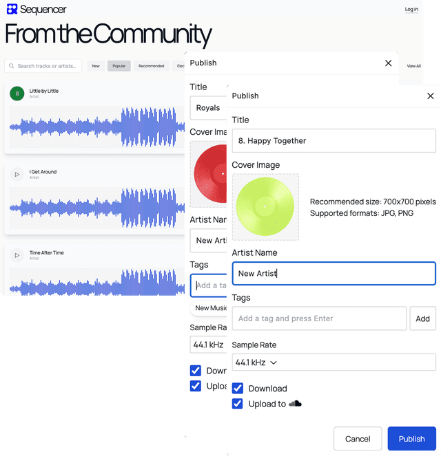 Sequencer Studio Collaborative Music Production